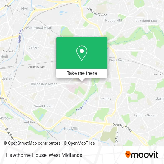 How to Get to Hawthorne House in Heartlands by Bus or Train?