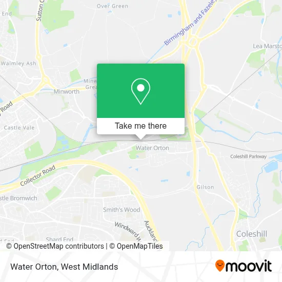 How to Get to Water Orton by Bus or Train?