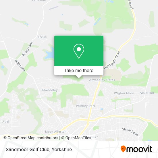 How to Get to Sandmoor Golf Club in Alwoodley by Bus?