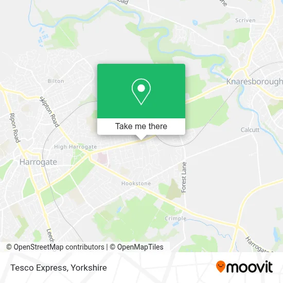 How to Get to Tesco Express in Harrogate by Bus?