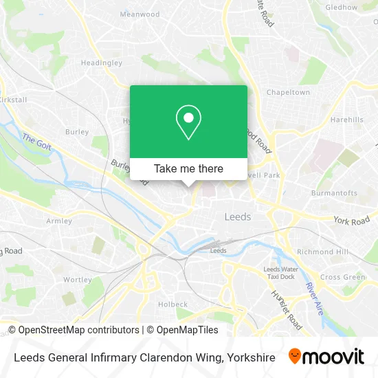 How to Get to Leeds General Infirmary Clarendon Wing by Bus?