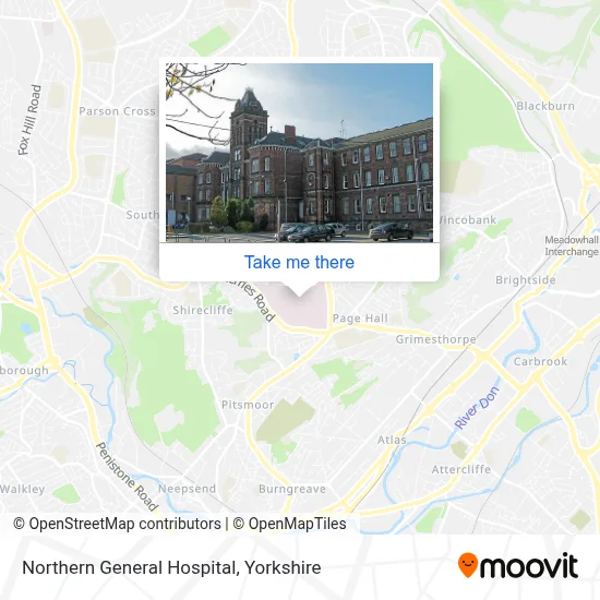 How to Get to Northern General Hospital in Sheffield by Bus, Train or ...