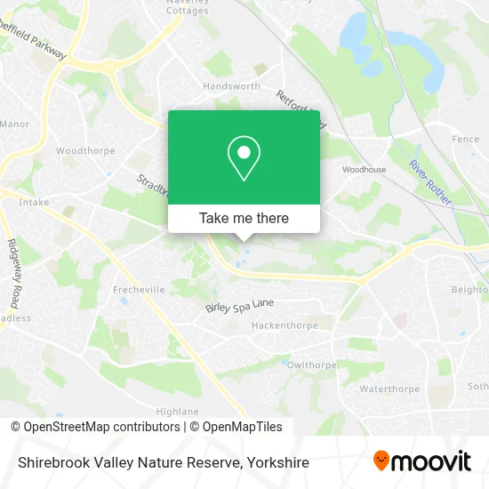 How to Get to Shirebrook Valley Nature Reserve in Sheffield by Bus?