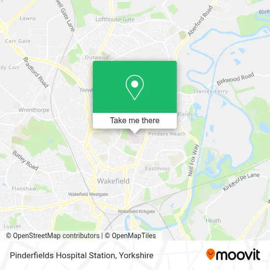 How to Get to Pinderfields Hospital Station in Wakefield by Bus or Train?