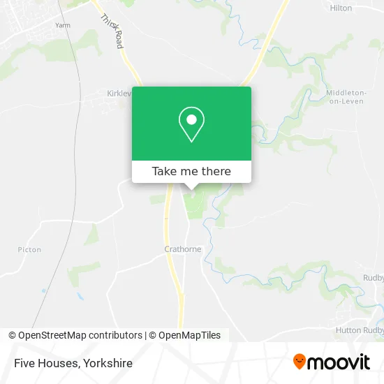 How to Get to Five Houses in Crathorne by Bus?
