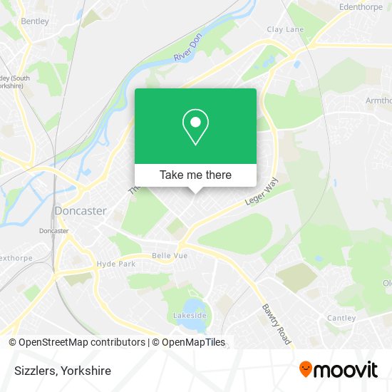 How to get to Sizzlers in Doncaster by Bus or Train?