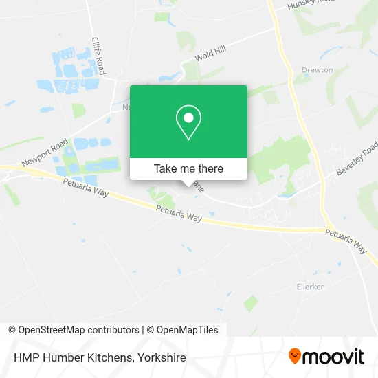 How to Get to HMP Humber Kitchens in South Cave by Bus or Train?