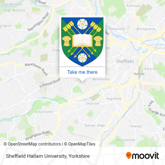 How to Get to Sheffield Hallam University by Bus, Light Rail or Train?