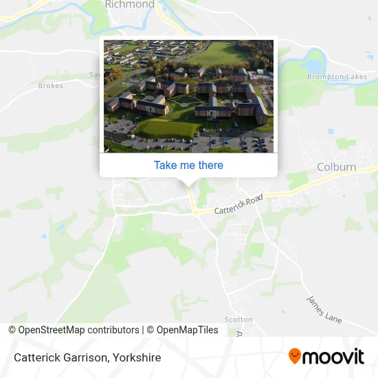 How to Get to Catterick Garrison in Hipswell by Bus?