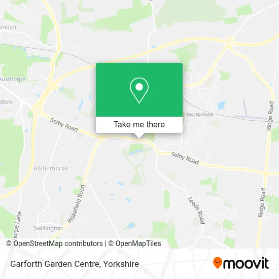 How to Get to Garforth Garden Centre in Garfoth by Bus or Train?