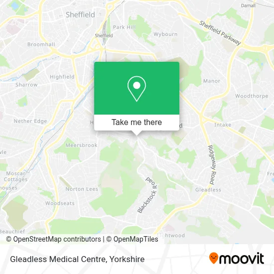 How to Get to Gleadless Medical Centre in Sheffield by Bus or Train?