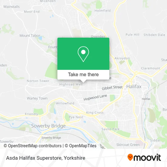 How to Get to Asda Halifax Superstore by Bus or Train?
