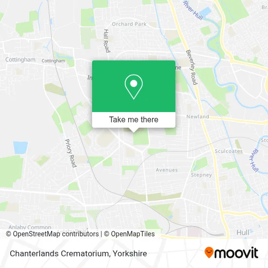How to Get to Chanterlands Crematorium in Hull by Bus?