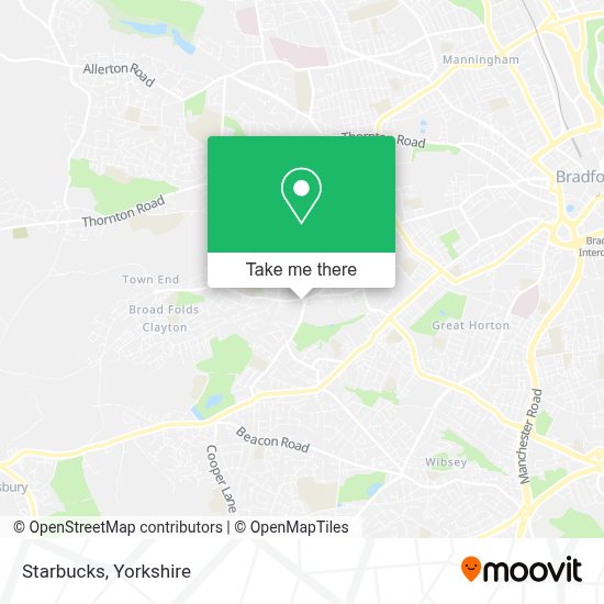 How to get to STARBUCKS in Bradford by bus or train?