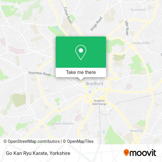 How to get to Go Kan Ryu Karate in Bradford by bus or train?