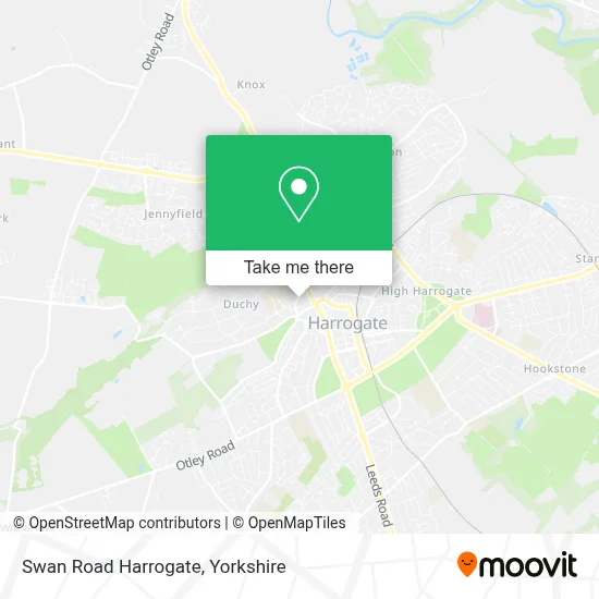 How to Get to Swan Road Harrogate by Bus or Train?