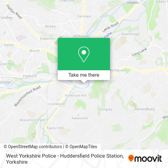 How to Get to West Yorkshire Police - Huddersfield Police Station by Bus or Train?