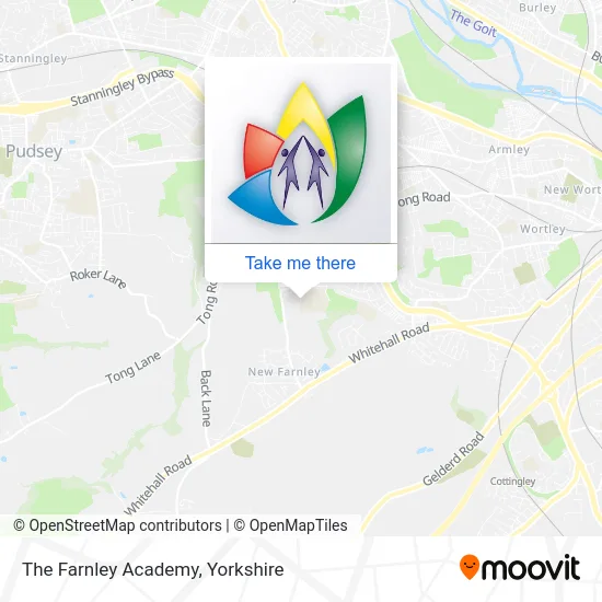 How to Get to The Farnley Academy in Leeds by Bus or Train?