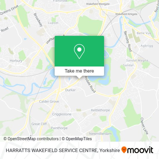 How to Get to HARRATTS WAKEFIELD SERVICE CENTRE in Crigglestone by Bus ...