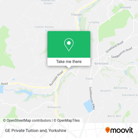 How to Get to GE Private Tuition and in Ripponden by Bus or Train?