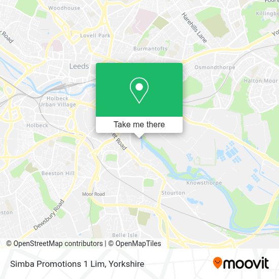How to Get to Simba Promotions 1 Lim in Leeds by Bus or Train?