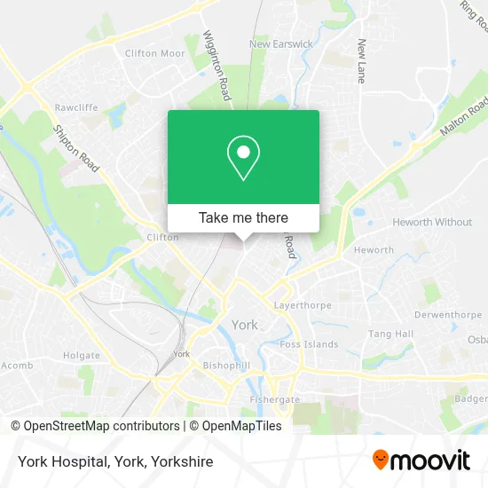 How to Get to York Hospital, York by Bus?