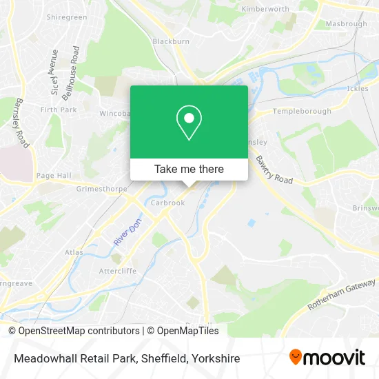 How to Get to Meadowhall Retail Park, Sheffield by Bus, Light Rail or ...