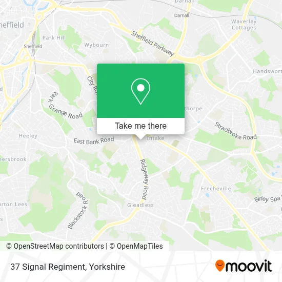 How to Get to 37 Signal Regiment in Sheffield by Bus, Light Rail or Train?