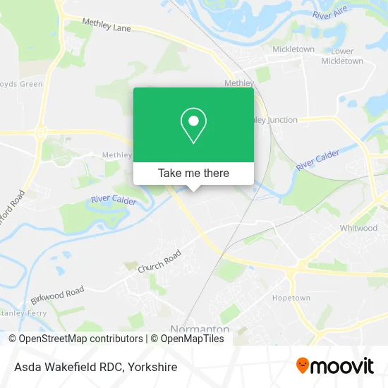 How to Get to Asda Wakefield RDC in Normanton by Bus?
