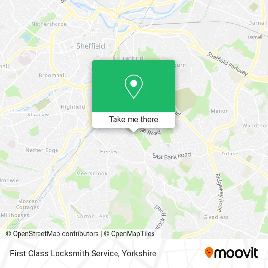 How to Get to First Class Locksmith Service in Sheffield by Bus or Train?