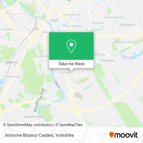 How to Get to Airborne Bouncy Castles in York by Bus?