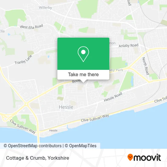 How to Get to Cottage & Crumb in Hessle by Bus or Train?