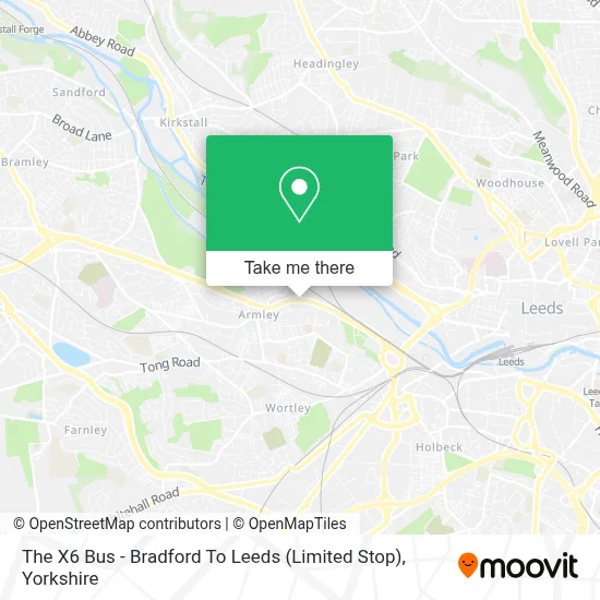 How to Get to The X6 Bus - Bradford To Leeds (Limited Stop) by Bus or ...
