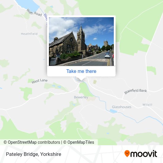 How to Get to Pateley Bridge in Bewerley by Bus?