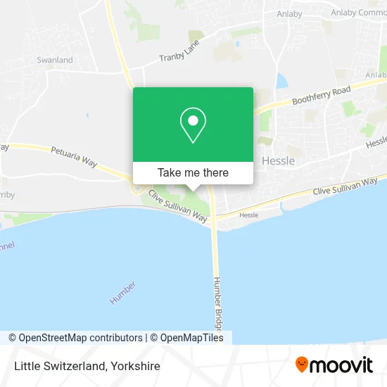 How to Get to Little Switzerland in Hessle by Bus or Train?