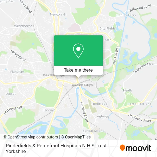 How to Get to Pinderfields & Pontefract Hospitals N H S Trust in ...