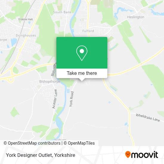 How to Get to York Designer Outlet in Fulford by Bus?