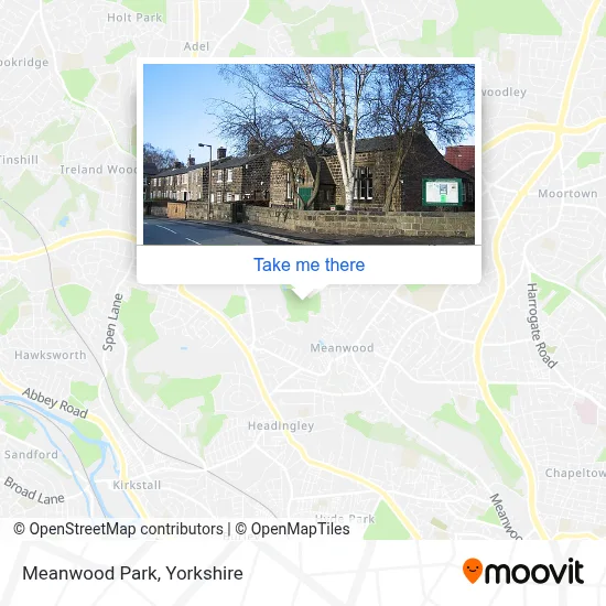 How to Get to Meanwood Park in Leeds by Train or Bus?