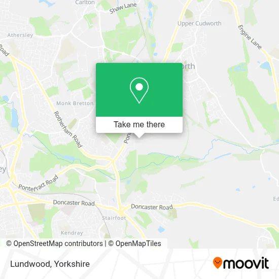 How to Get to Lundwood in Barnsley by Bus or Train?