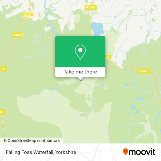 How to Get to Falling Foss Waterfall in Yorkshire by Bus or Train?