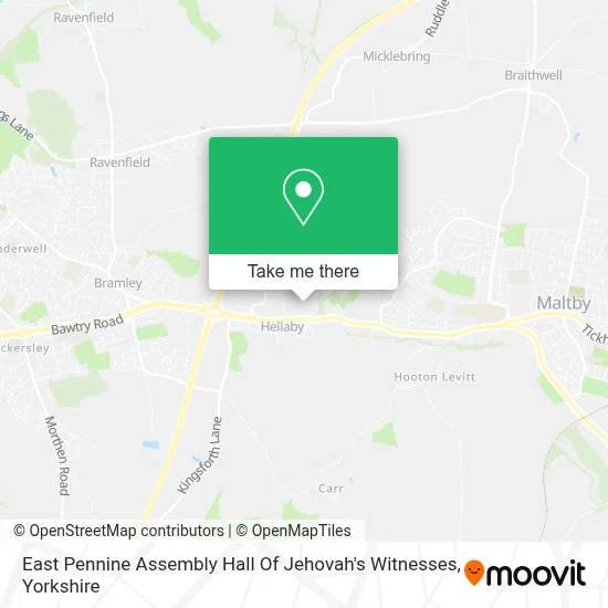 How to Get to East Pennine Assembly Hall Of Jehovah's Witnesses in ...