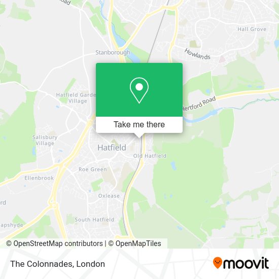 How to Get to The Colonnades in Hatfield (Herts) by Bus or Train?