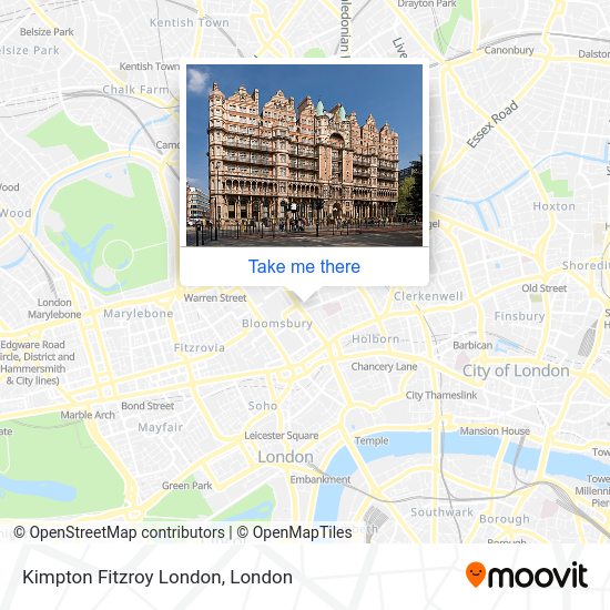 How to Get to Kimpton Fitzroy London in Bloomsbury by Bus, Tube, Train ...