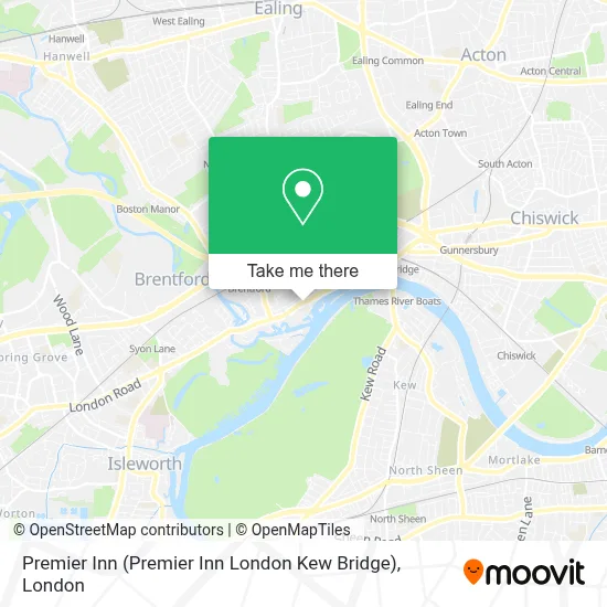 How to Get to Premier Inn (Premier Inn London Kew Bridge) in Brentford ...