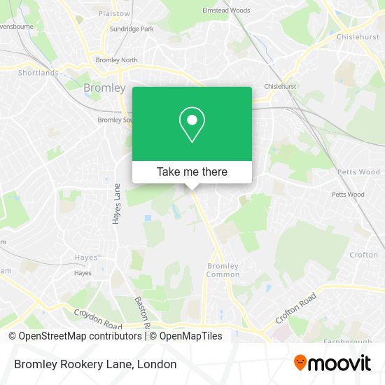 How to Get to Bromley Rookery Lane in Bickley by Bus, Train or DLR?