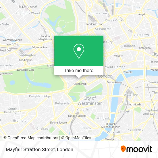 How to Get to Mayfair Stratton Street by Tube, Bus or Train?