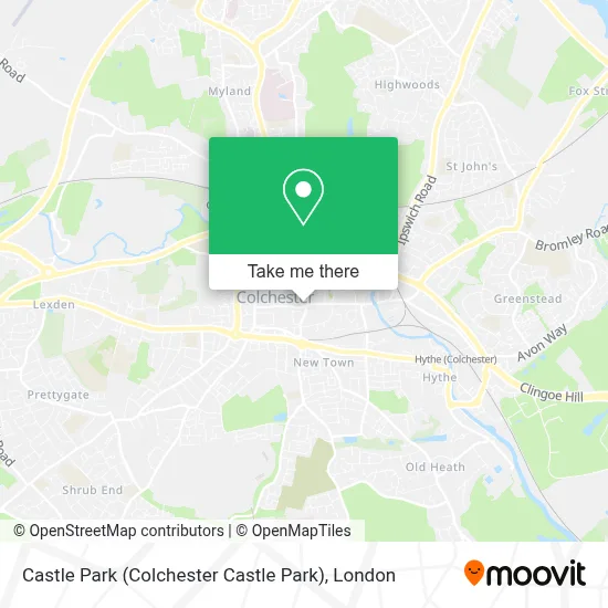 How to Get to Castle Park (Colchester Castle Park) by Bus or Train?