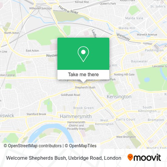 How to get to Welcome Shepherds Bush, Uxbridge Road in Shepherd'S Bush ...