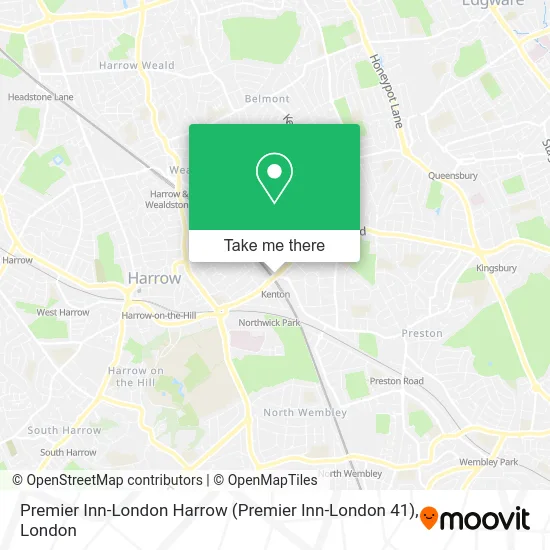 How to Get to Premier Inn-London Harrow in Kenton by Bus, Tube or Train?