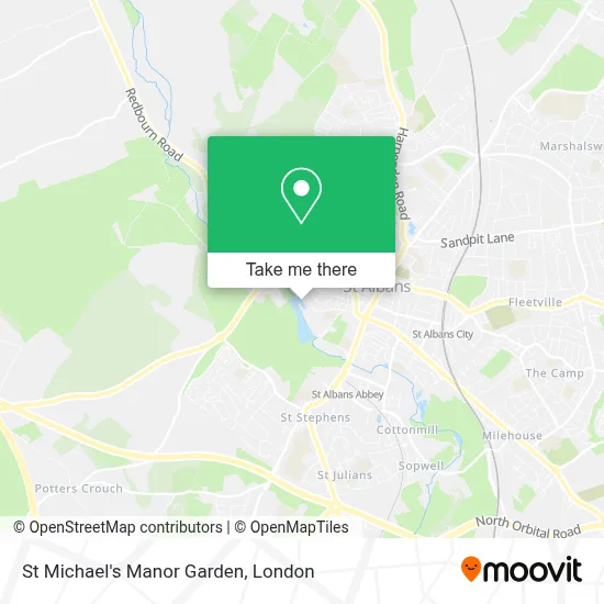 How to Get to St Michael's Manor Garden in St Albans by Bus or Train?